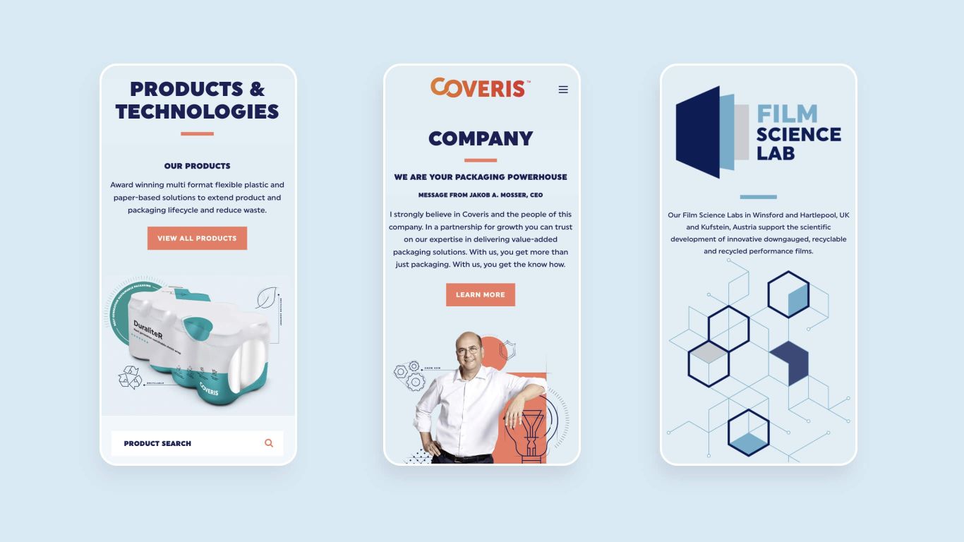 Coveris | Portfolio | Optima Design | Optima Graphic Design Consultants